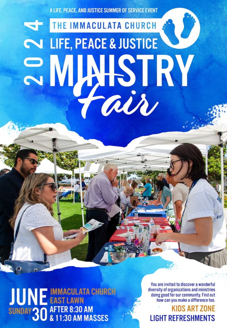 Life, Peace, and Justice Ministry Fair – All Hallows Catholic Church